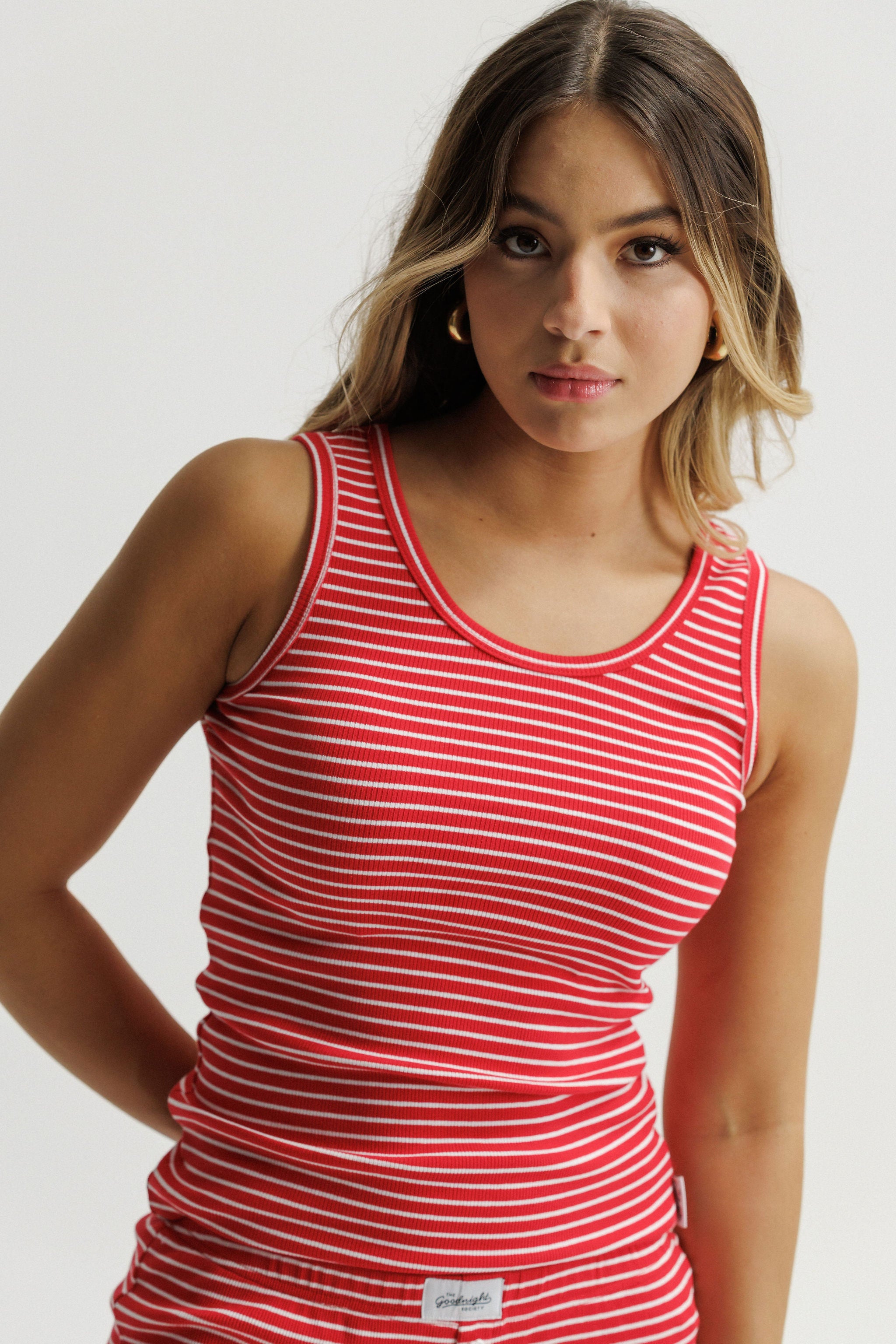 Tank - Cherry Stripes – The Goodnight Society